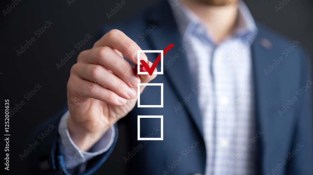 Checklist, Businessperson Completing a Task, Achievement, Goal Setting ...