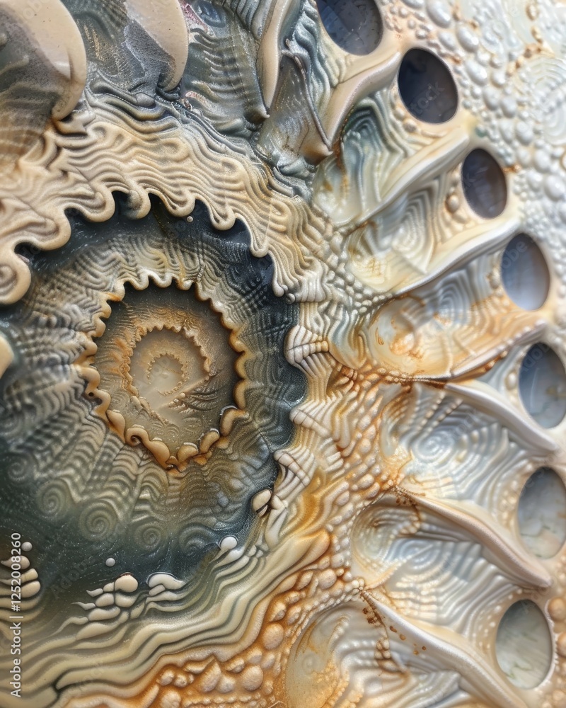 Mystical Beauty Revealed: Captivating Close-Up of Nautilus Shell ...