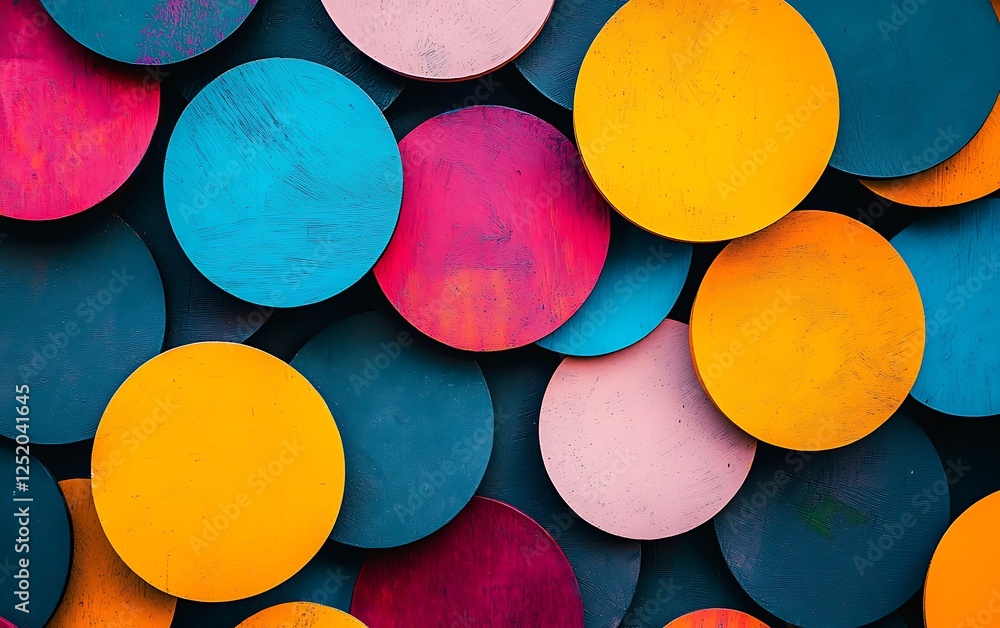 Overlapping circular patterns creating a geometric hub for innovative ...