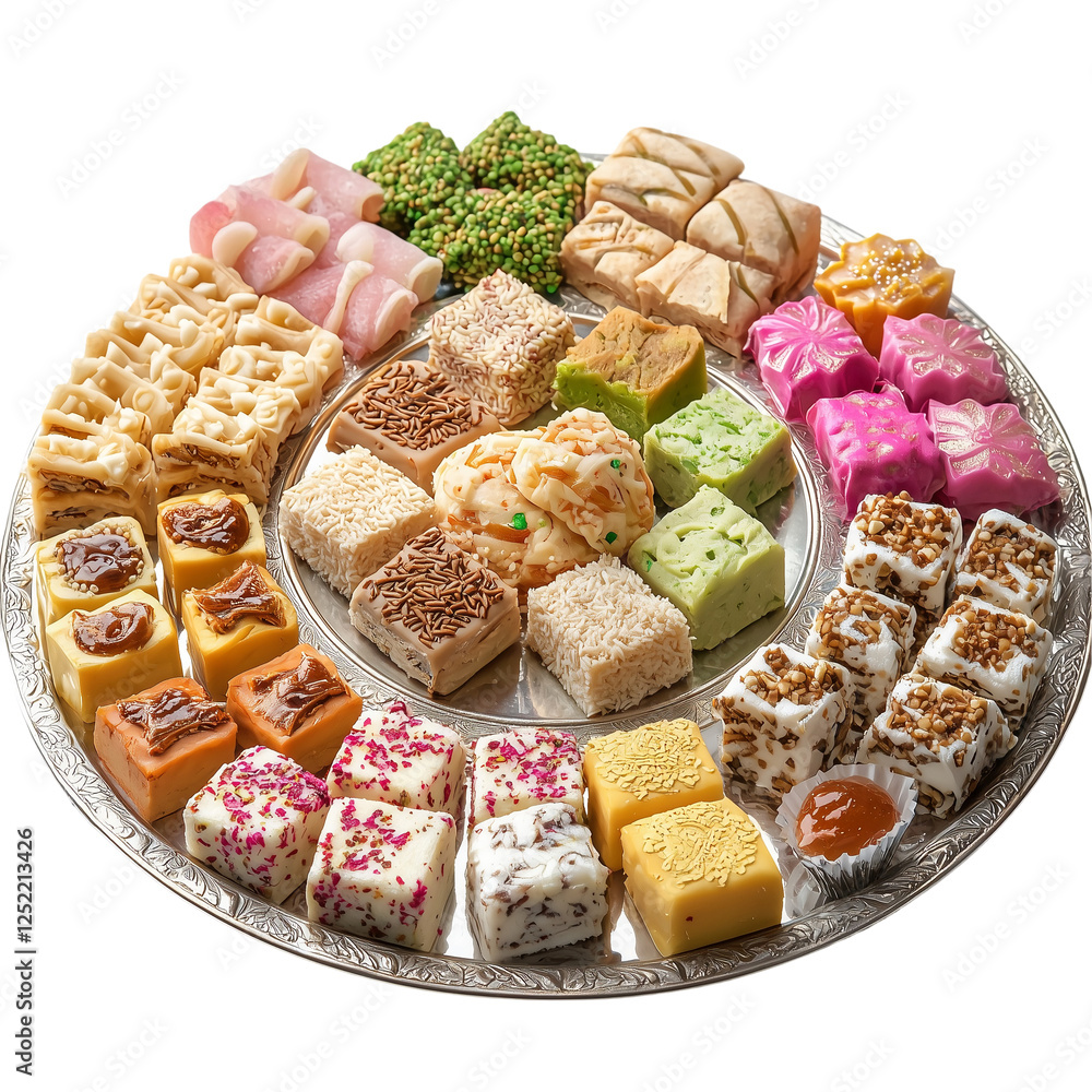 Platter of Eid sweets including Sheer Khurma, Seviyan, and other ...