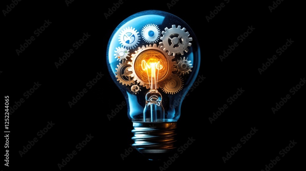Lightbulb of Innovation: A metaphorical illustration of the creative ...