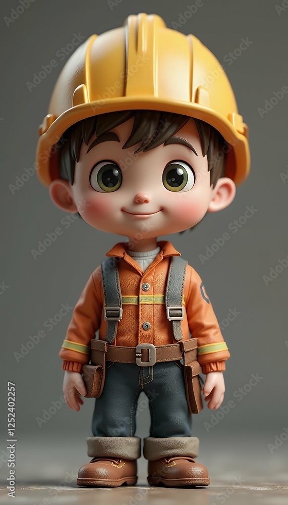 small 3d people builder three-dimensional small people abstract brick ...