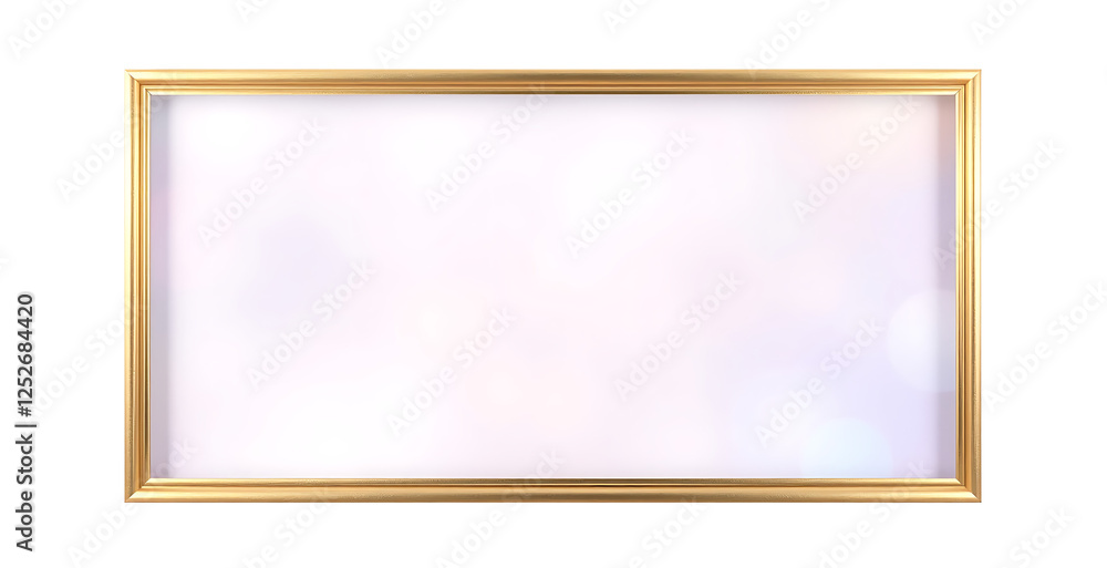 Square gold frame with a minimalist design, ideal for modern decor and ...