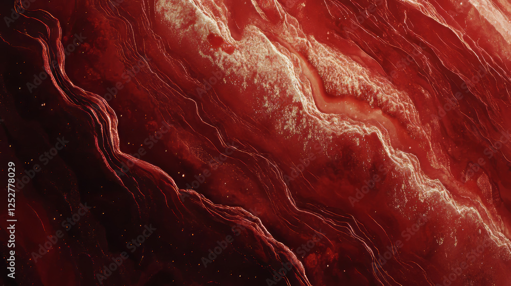 Red planet turnaround animation, Mars globe with textured surface ...