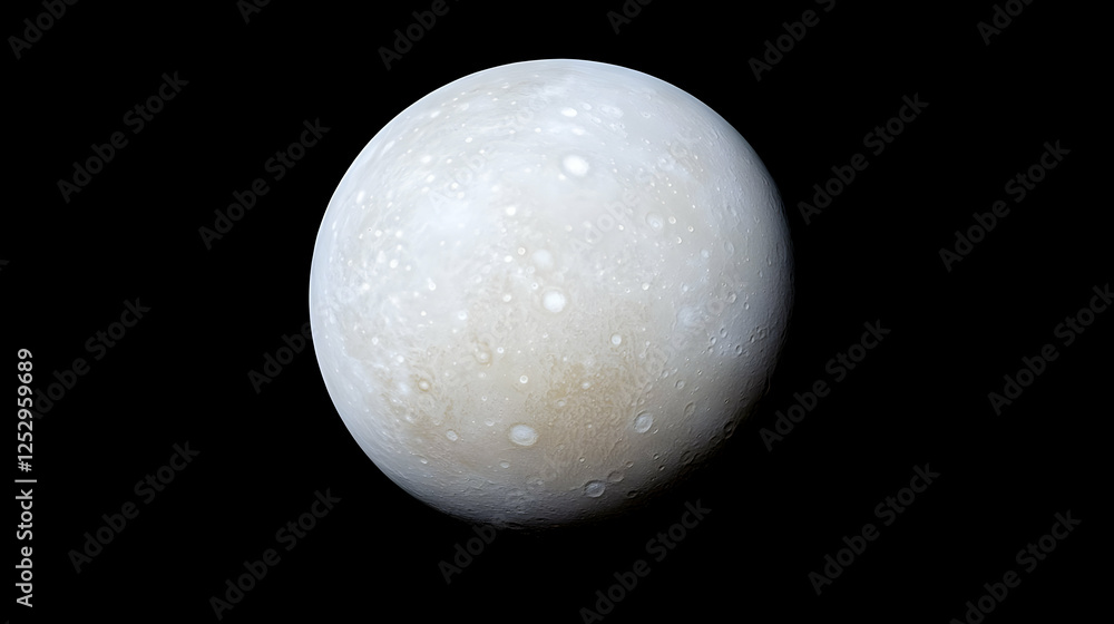 Icy moon surface, space exploration, cosmic background, science ...