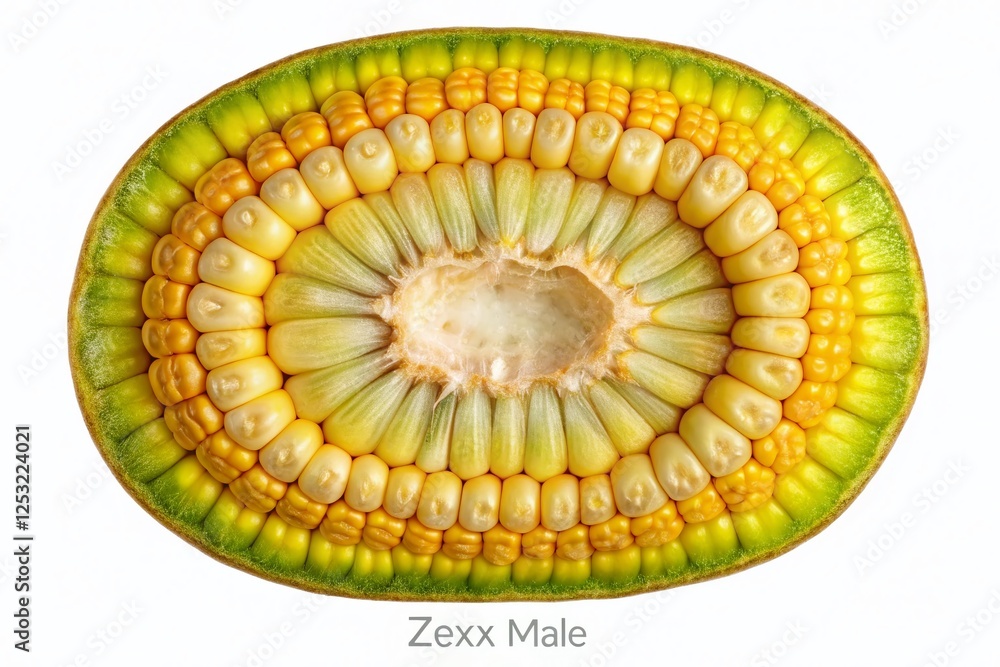 Zea Mays Stem Cross Section: 20X Microscopic Detail of Maize Stem ...
