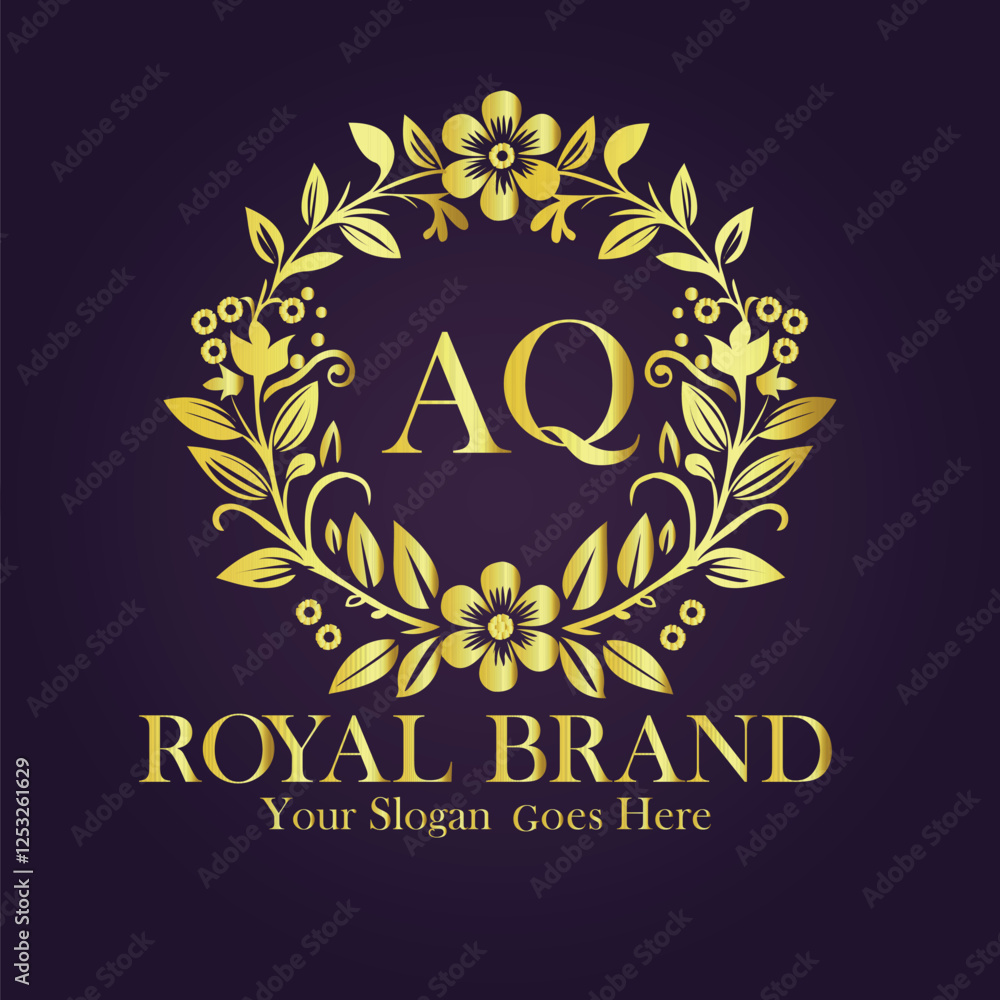 Luxury Gold Monogram Logo Design Stock Vector | Adobe Stock