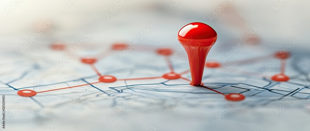 Chart your course. Place a pin on a map with routes. Background themes ...