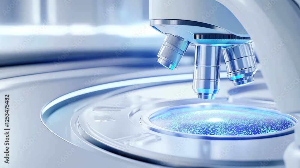 Smart diagnostic microscope scanning skin cells for early signs of ...