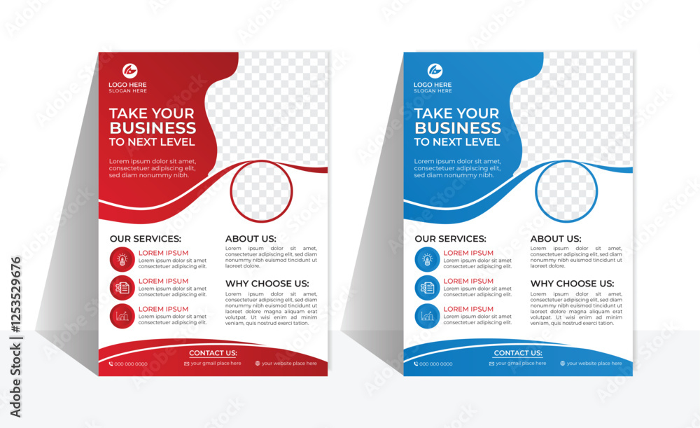 Corporate business flyer template design Modern and Creative with ...