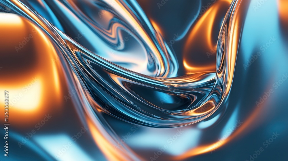 A mesmerizing 3D visualization of an abstract geometric structure, with ...