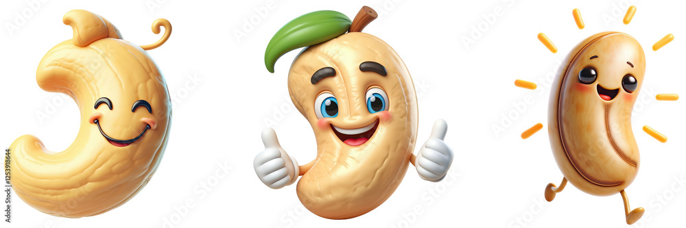 Cartoon characters of various nuts without background, Nut ...