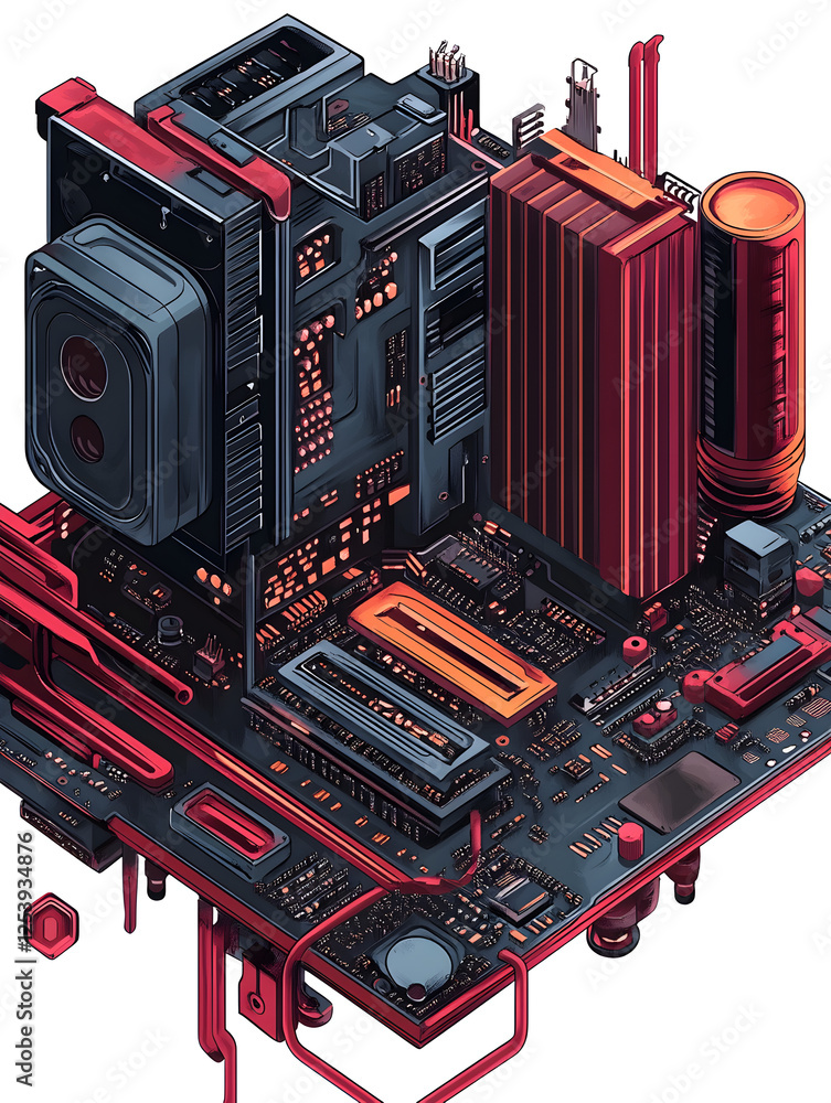 Innovative Motherboard Design: Exploring Circuit Components, CPU & GPU Performance, Cooling ...