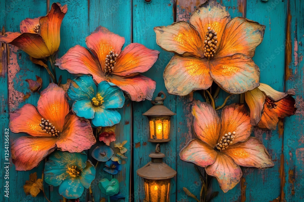 In the lobby of a tech company, a digital art installation uses ...