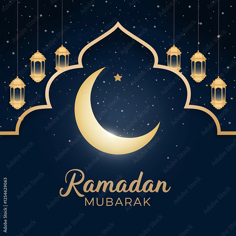 Arabic lettering says "Ramadan Kareem year 1442 Hijri (Islamic Calendar ...