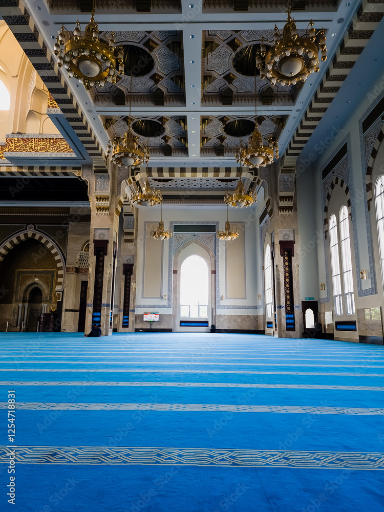 Sendayan, Malaysia - 11 February, 2025: The interior of the Islamic ...