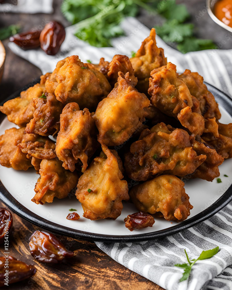 pakora, bhaji, bhajji, traditional dish, Indian cuisine, Ramadan food ...