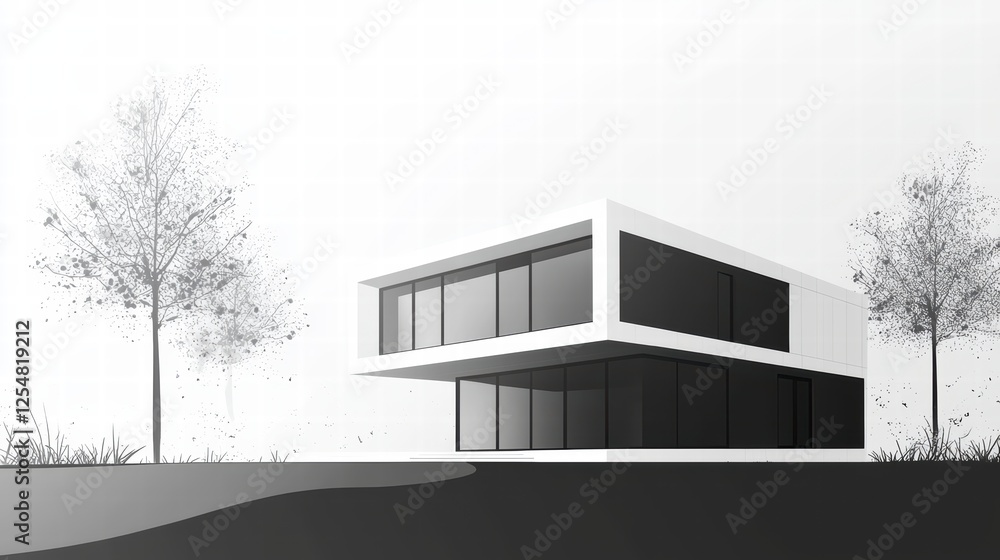 Modern Minimalist House Design: Sleek, contemporary architecture. A ...