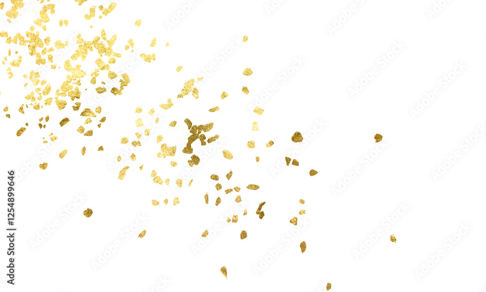. Luxury sparkling PNG Golden splatter border glitter and confetti for ...