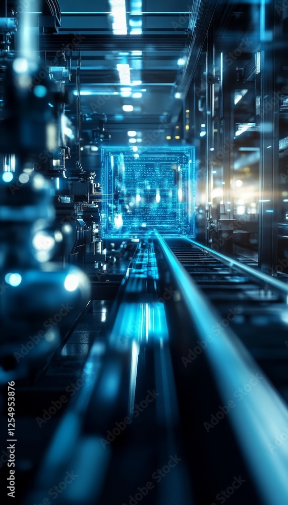 Realistic digital twin of a modern factory production line with ...