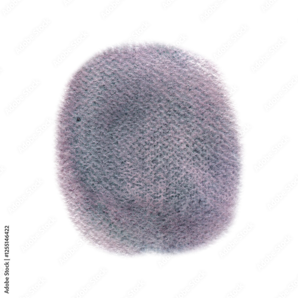 Granulating mineral watercolor texture in purple, blue tones. Organic ...