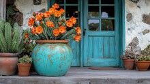 Rustic Vintage Potted Plants Free Stock Photo - Public Domain Pictures