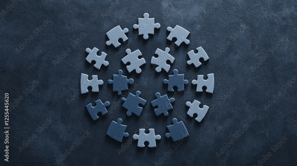 The Light of Solutions radiant puzzle pieces forming into a cohesive ...