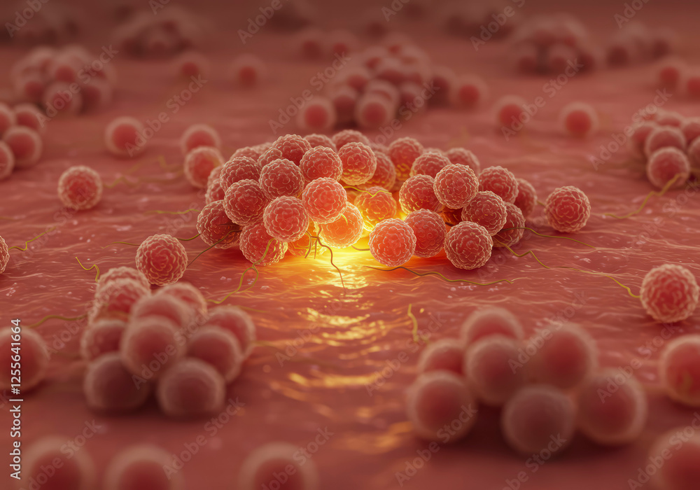 Detailed Visualization of Staphylococcus aureus on Human Skin Surface ...