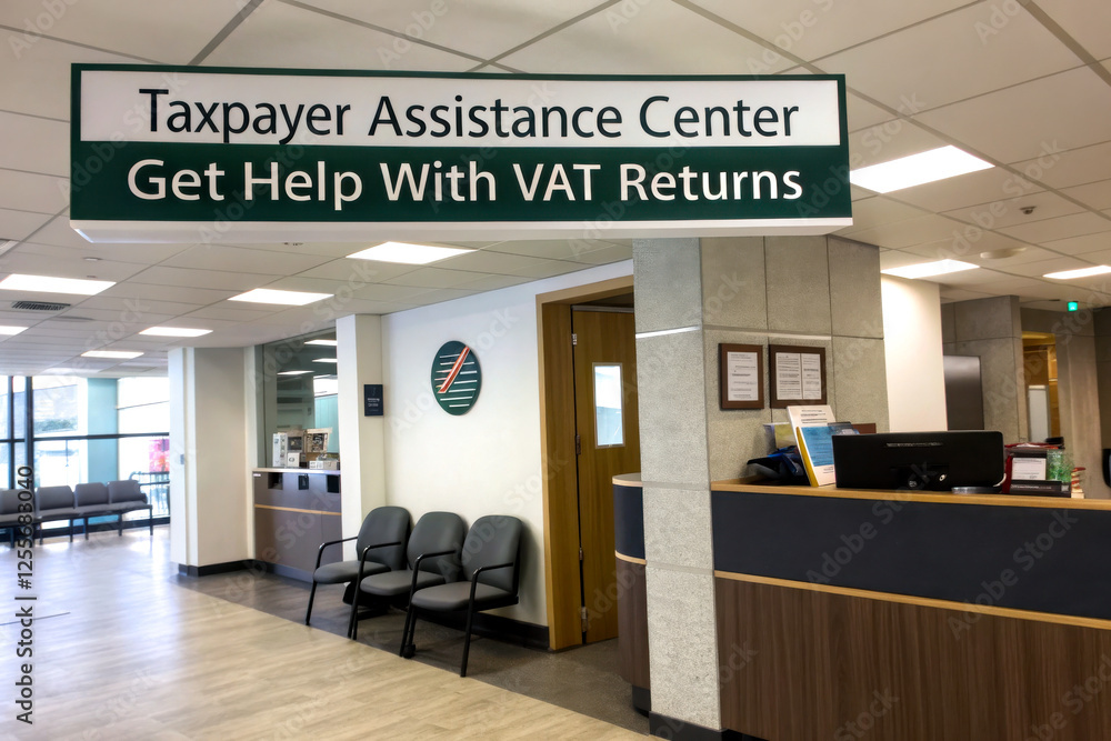 A taxpayer assistance center offering help with VAT returns, featuring ...