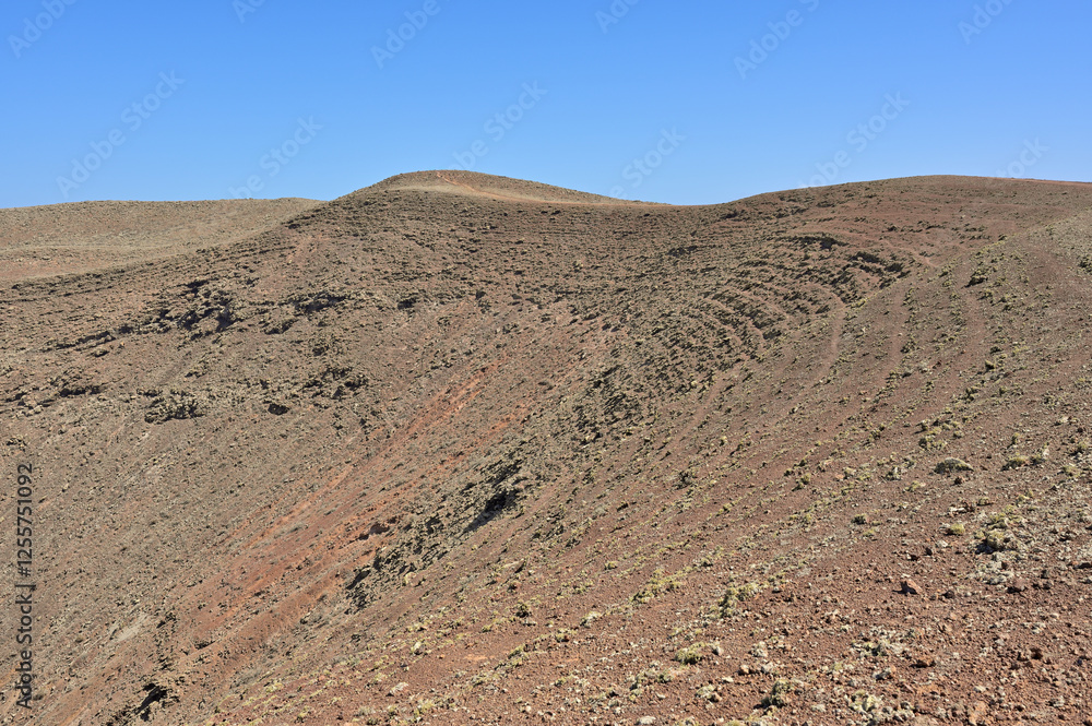 Eciting excursion to the crater of an extinct volcano in Fuerteventura ...