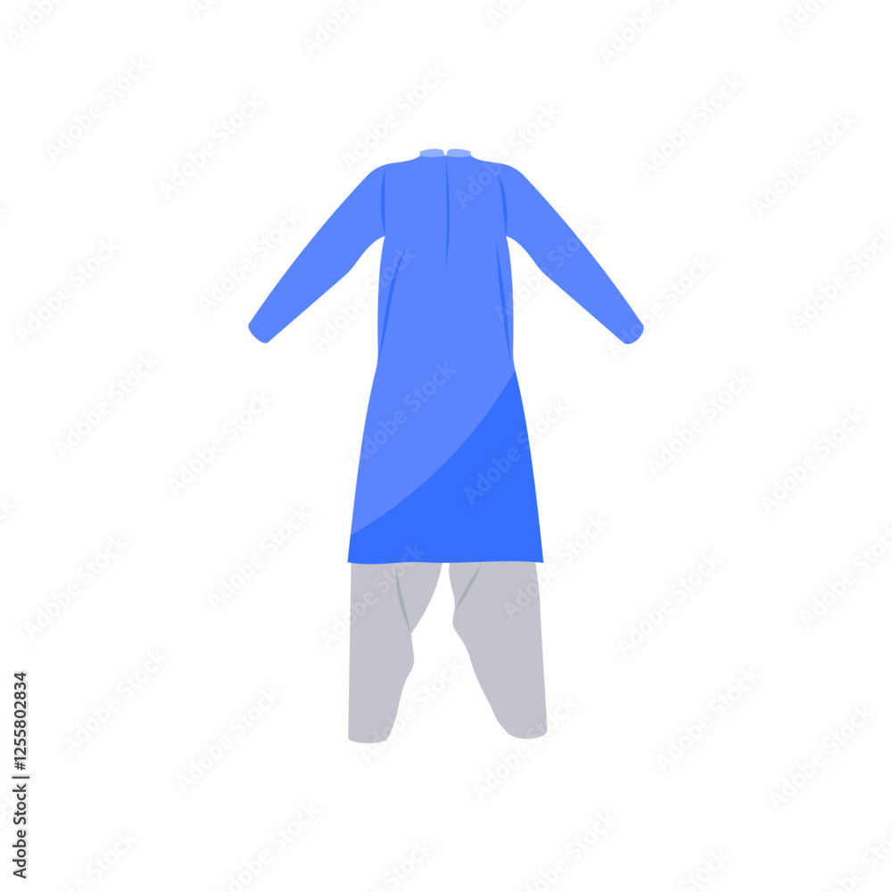 Kurta Pajama, Indian Symbol Vector Illustration Stock Vector | Adobe Stock