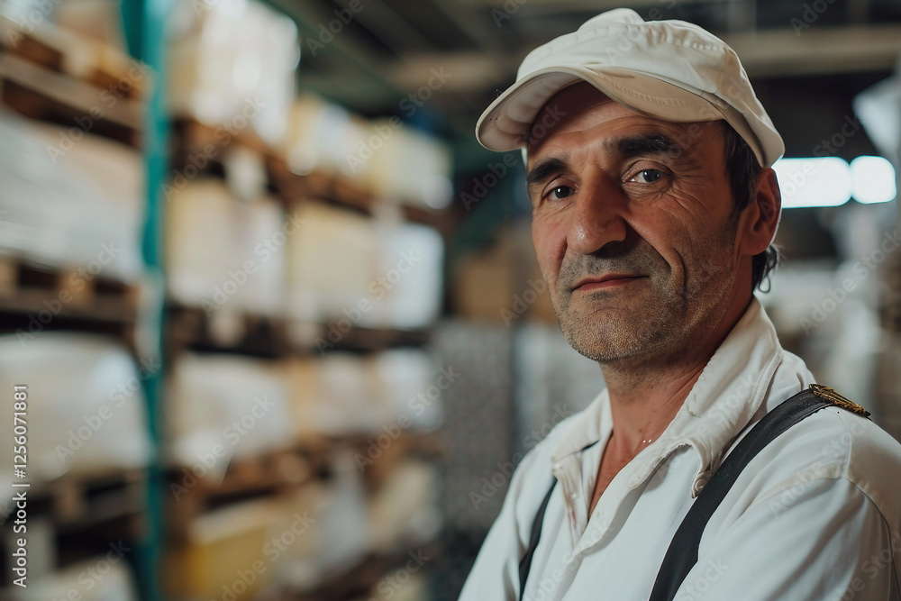 High-Quality Cheese Production Line in a Modern Factory, Generative AI ...