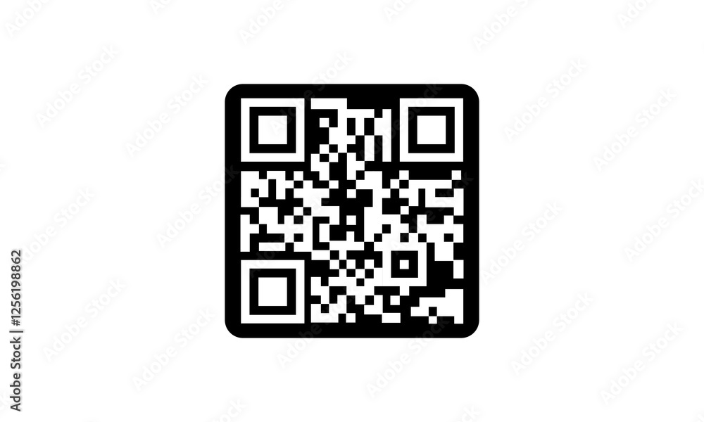 QR code set. Scan qr code icon. icon QR Code black outline for website ...