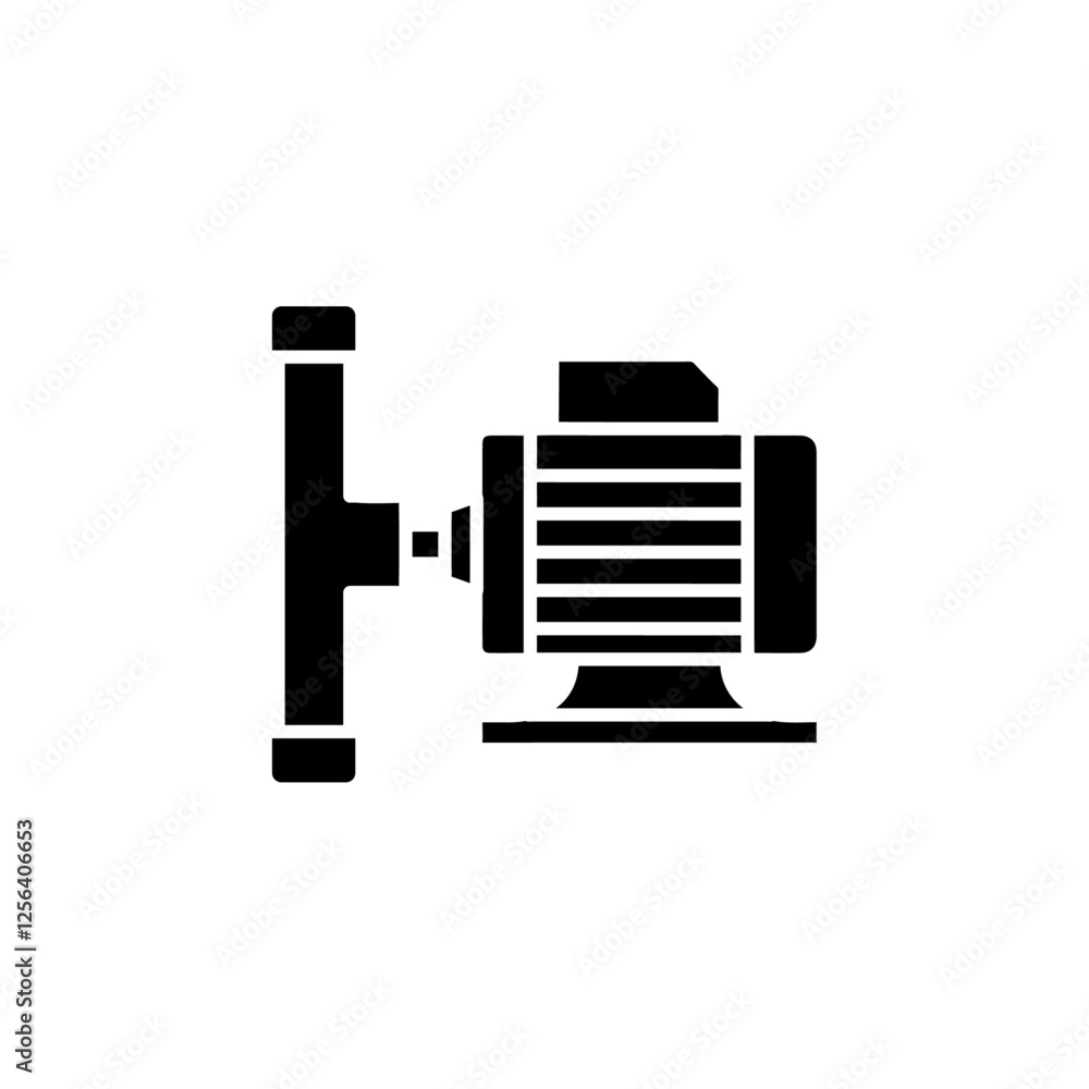 water pump icon Simple thin line logo Stock Vector | Adobe Stock