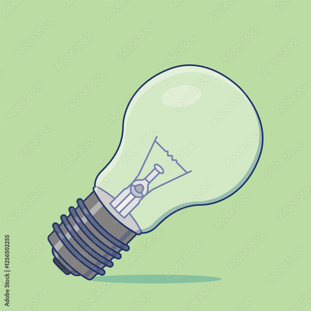 Classic Incandescent Light Bulb Vector Design - Traditional ...