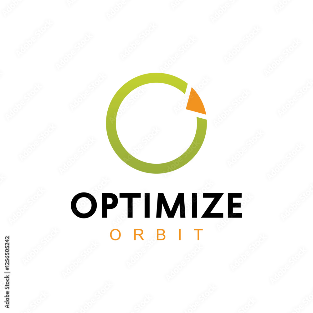 Optimize orbit round circle logo design reflects futuristic balance and ...