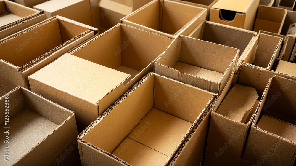 Carton boxes, vector parcels for goods packaging isolated empty ...