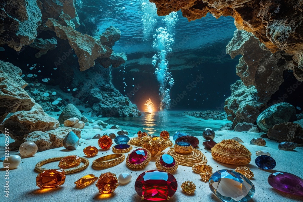 Underwater Cave Reveals Hidden Treasure of Gems and Gold in Stunning ...