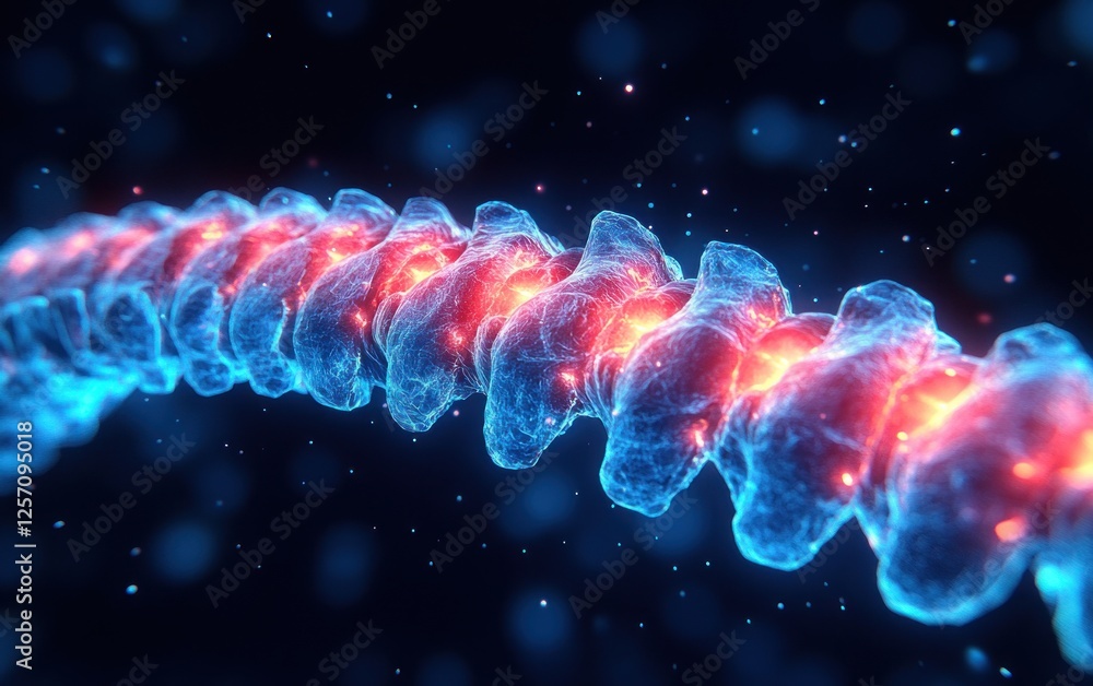 Anatomical Illustration of Human Spine Vertebrae and Disc Degeneration ...