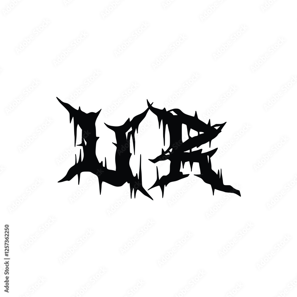 UR monogram logo design letter text name symbol monochrome logotype ...