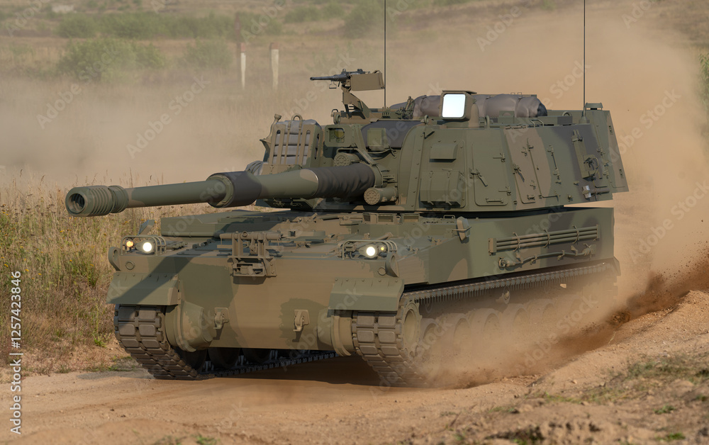 K9 Thunder - South Korean self-propelled gun manufactured by Hanwha ...