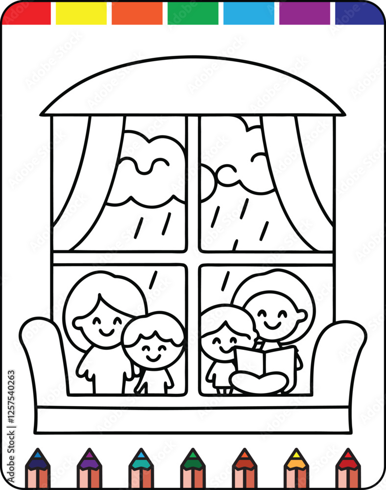 Hurricane Storms and Strong Winds Fun Coloring Page for Natural ...