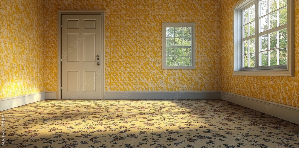 Scouring the backrooms reveals a hauntingly silent room with odd ...