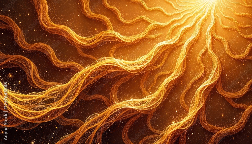 Mystical Cosmic Sunburst Illustration Stock Illustration | Adobe Stock