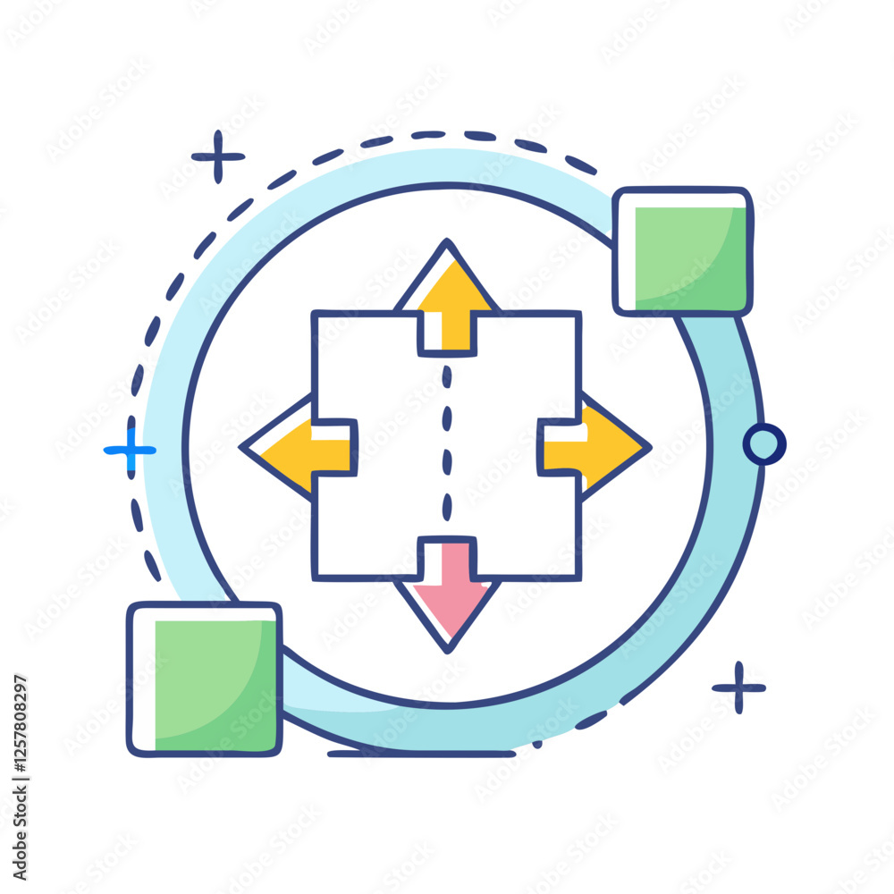 Image vectorielle Stock free transform icon, free transform vector ...