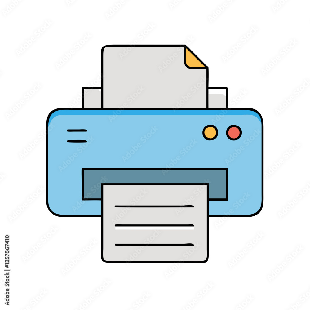 printer icon, printer vector illustration-simple illustration of ...
