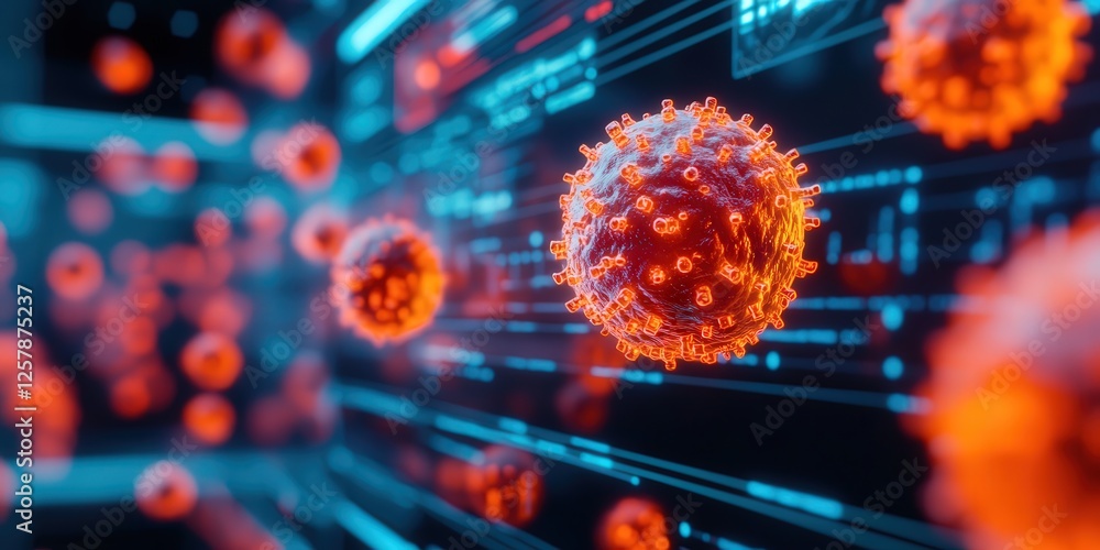 Virus interaction mechanisms in drug receptor models laboratory setting ...