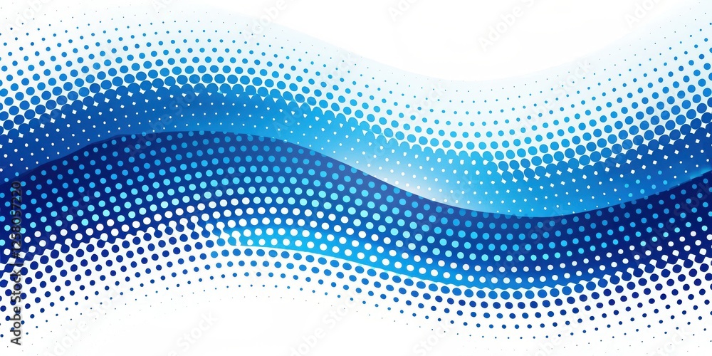 Halftone dot pattern swoosh layout abstract template with geometric ...