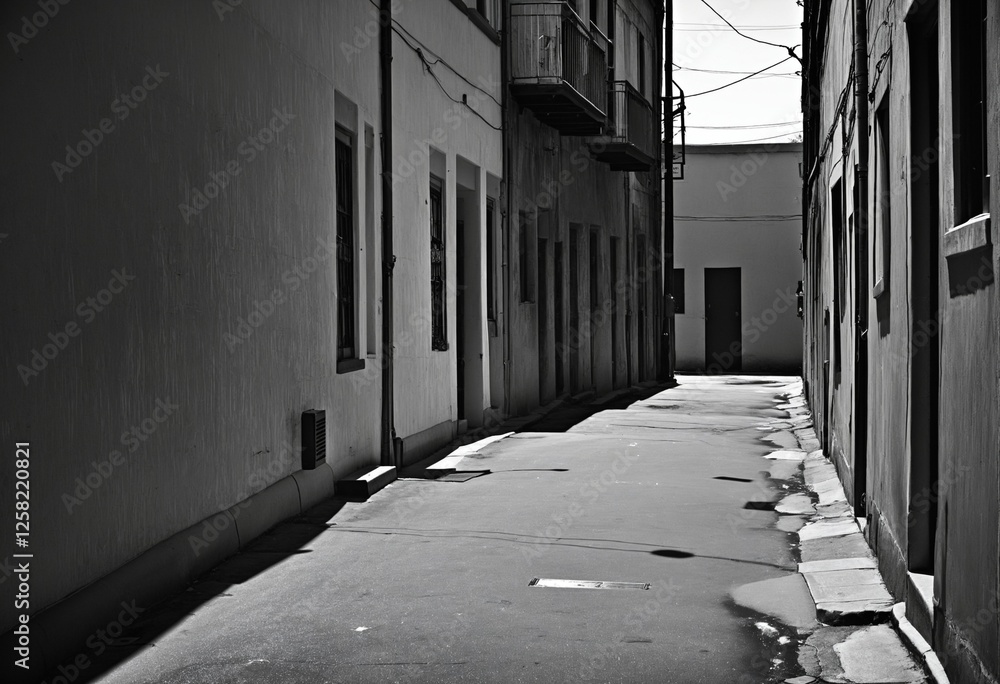 Dark Alley: A Reflection of Drug Trade Perils Stock Photo | Adobe Stock