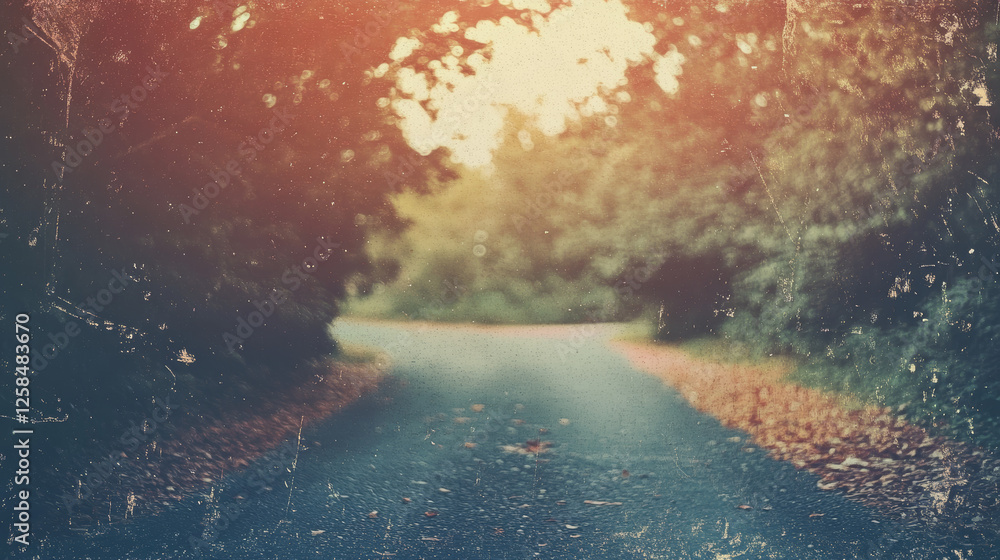 Retro flare photo overlay with hologram and dust texture. Old film ...